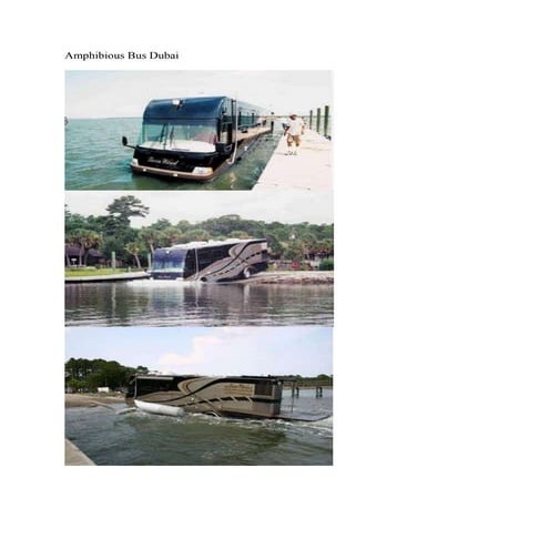 Amphibious bus dubai | PDF