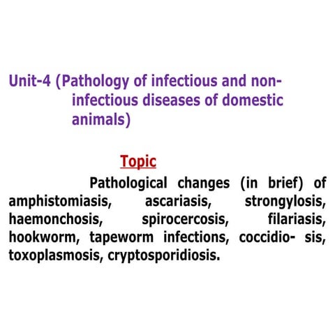 Amphistomiasis, ascariasis etc..pptx ppt | PPTX
