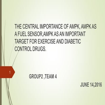 adenosine monophosphate kinase | PPTX
