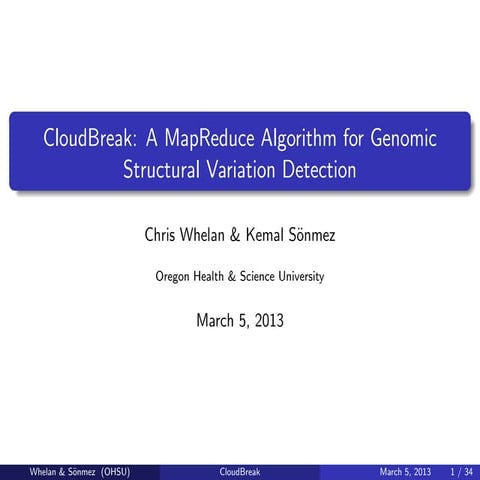 Amp Lab Presentation Cloudbreak A Mapreduce Algorithm For Detecting 0772
