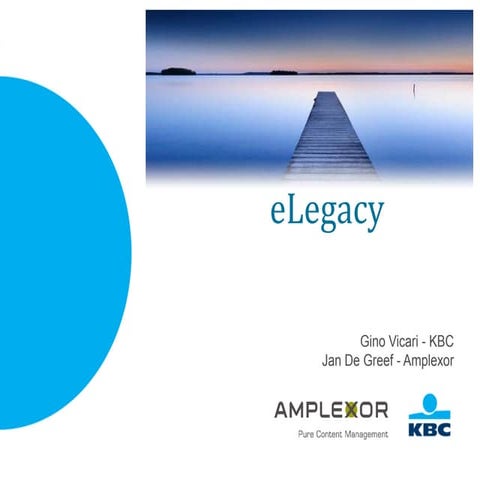 Amplexor Seminar - EMC Documentum - KBC case | PPTX