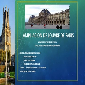 Ampliacion de louvre de paris | PPTX