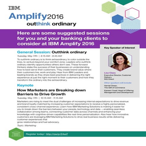Amplify banking suggested-sessions_4-2016 | PDF