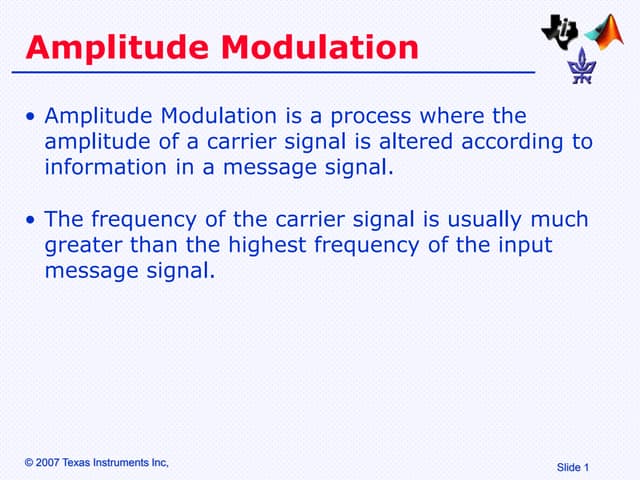 Amplitude Modulationppt