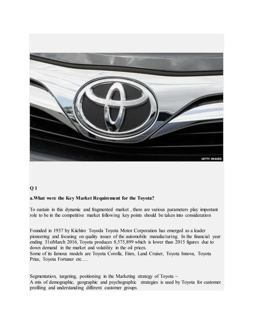 Toyota presentation | PPTX