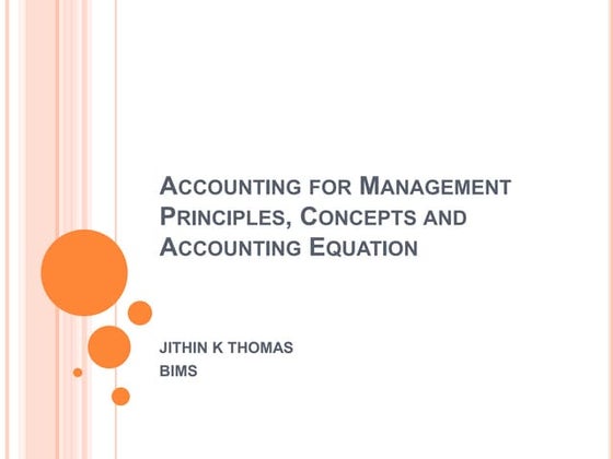 Principles of accounting | PPTX | Business and Finance