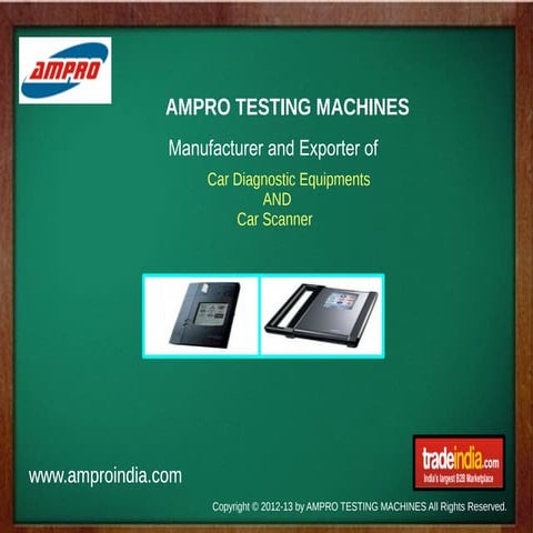 Ampro Testing Machines | PPT