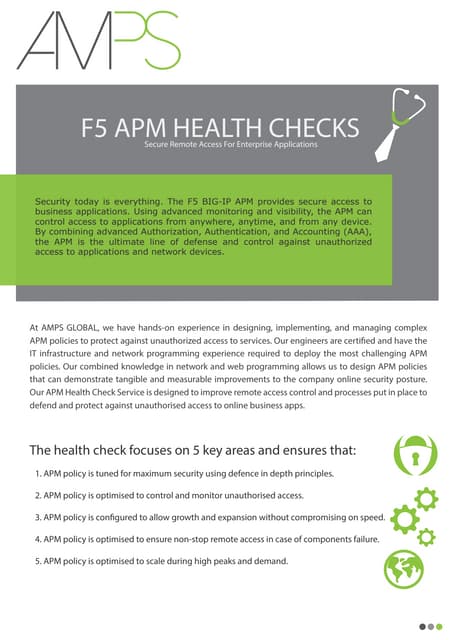 F5 ASM HEALTH CHECKS | PDF