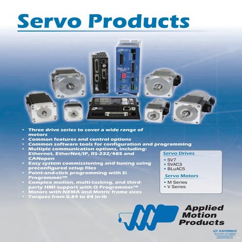 Amp servo products_brochure | PDF