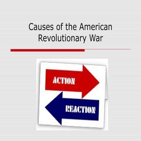 Am rev causes british actions, colonial reactions | PPT