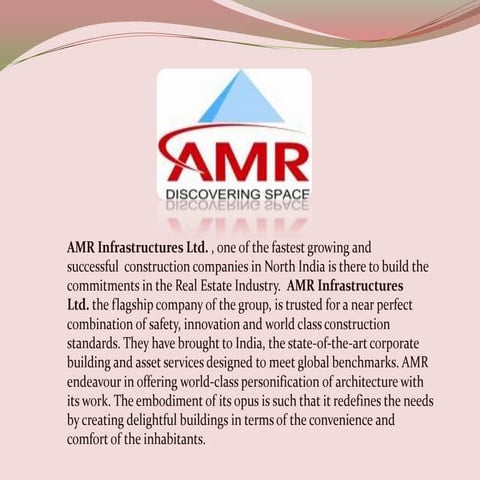 Amr group presentation | PPTX | Construction Industry | Industries