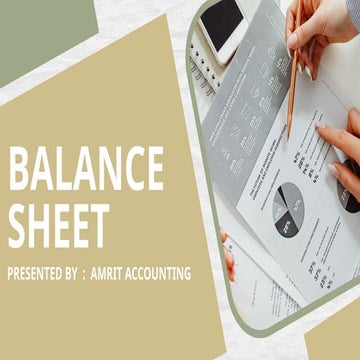 Balance Sheet Matters for Business Growth | PPTX