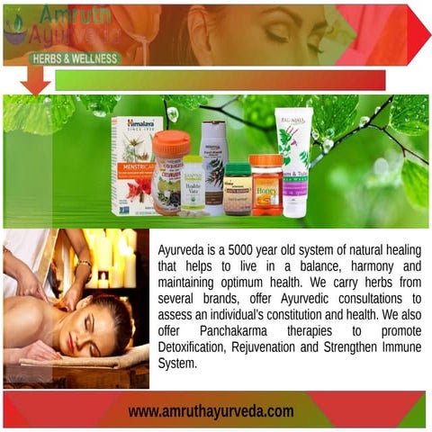 Ayurvedic Retail Stores of Therapies || Amruthayurveda.com