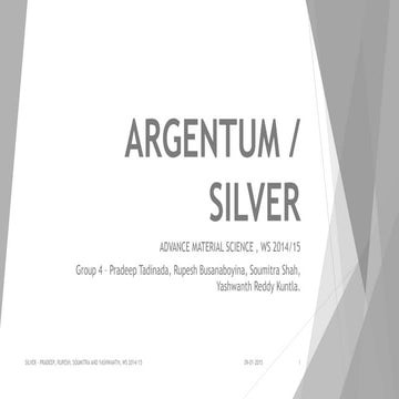 Ams 4 silver | PPT