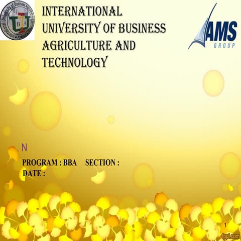 Ams company visit presentation | PPT