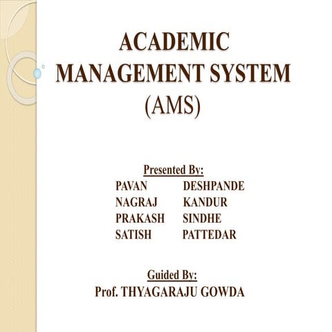 Academic management system PPT | PPTX