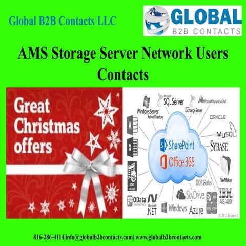 Ams storage server network users contacts | PPTX | Email | Internet