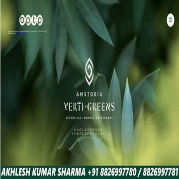 BPTP AMSTORIA VERTI GREENS Sector 102 - Booking Amount - ₹15 Lacs On ...