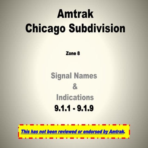 Amtrak chicago subdivision zone 8 (2015) | PPSX