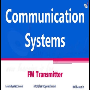 Am transmitter | Communication Systems | PPTX