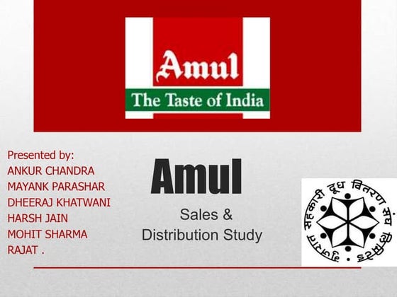 Product line of AMUL | PPTX | Desserts and Baking | Food & Drink