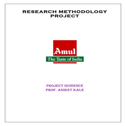 Amul (effectiveness of chocolate advertisement towards its sales) | DOC