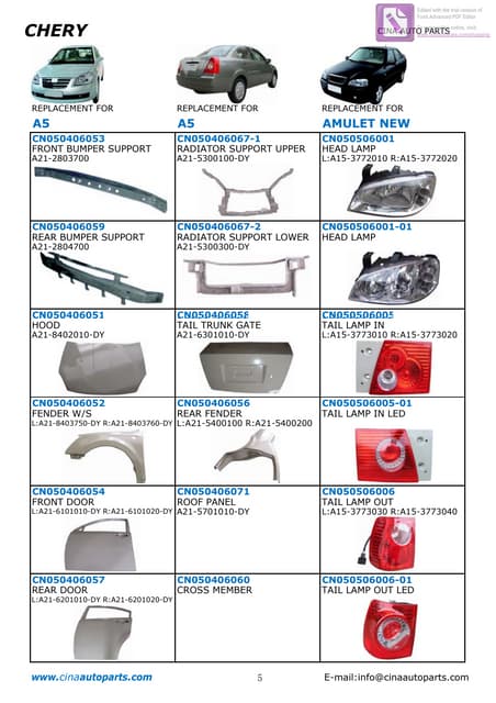 Lifan parts catalogue | PDF
