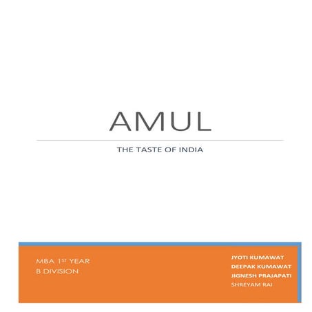 amul. introduction and history | DOCX