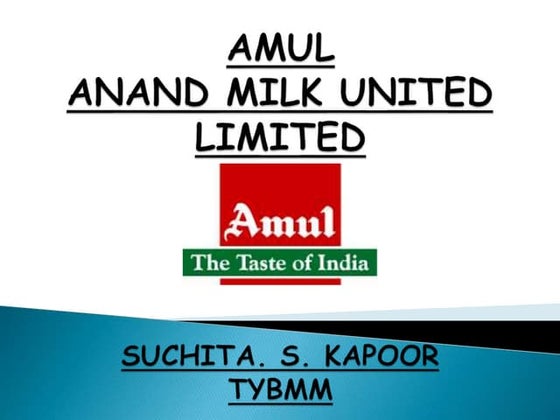 amul. introduction and history | DOCX | Agriculture | Industries