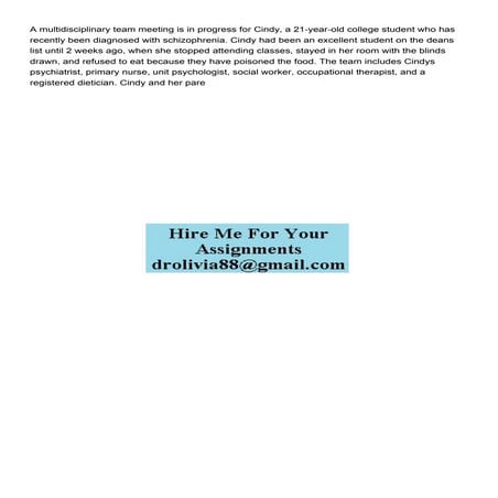 A multidisciplinary team meeting is in progress for Cindy a.pdf