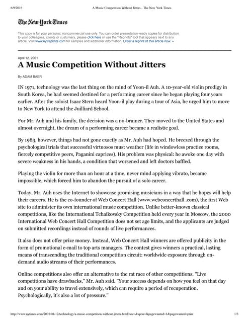 Scoring, But Never Settling - The Los Angeles Times - by Adam Baer | PDF