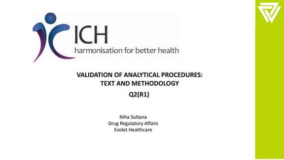 ICH and WHO Guideline for Validation and Calibration.pptx | Chemistry ...