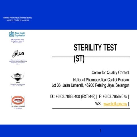AMV - STERILITY TEST sterility testing .pptx | Infertility ...