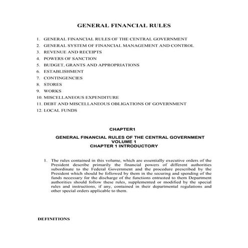 General financial-rules | PDF