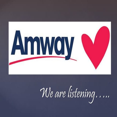 Amway product line | PPTX