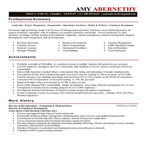 Amy abernethy resume 3 16 | PDF