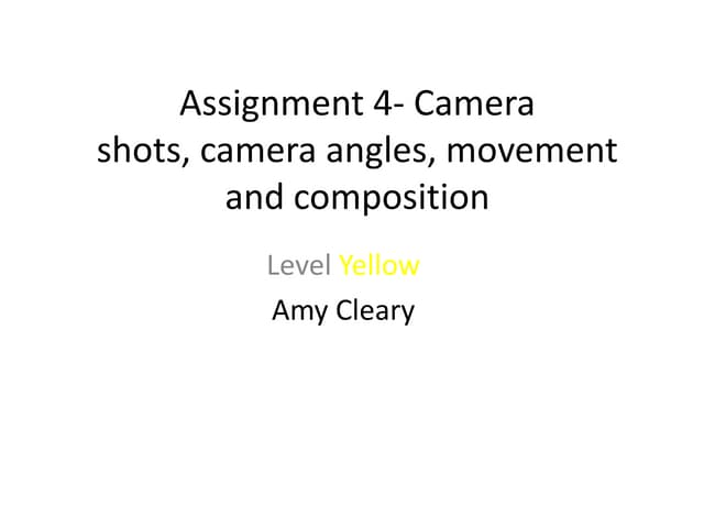 Camera shots angles | PPT