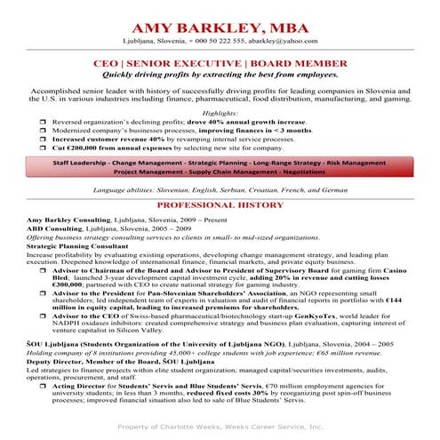 Amy Barkley Resume Example | PDF