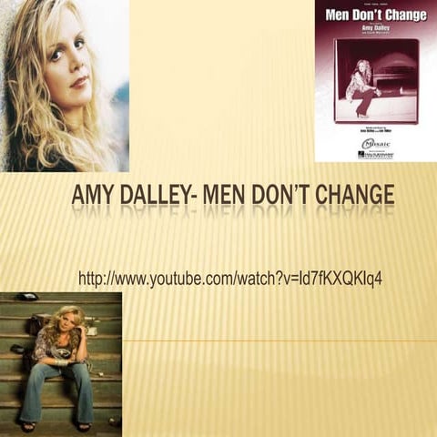 Amy dalley 'Men don’t change' | PPTX