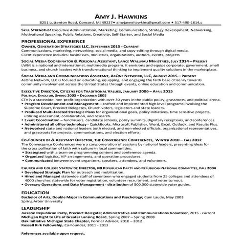 Amy Hawkins resume | PDF