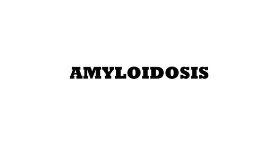 Amyloidosis - pathophysiology (PHARM D) | PPTX | Blood Disorders ...