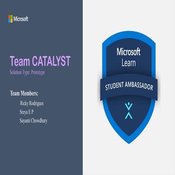 Amy MLSA Final Presentation azure openai based project | PPT