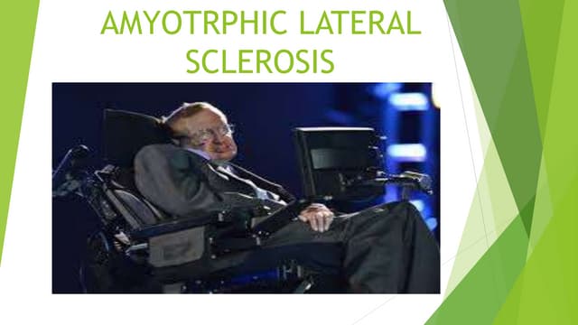 ALS - amyotrophic lateral sclerosis | PPT | Brain and Nervous System Disorders | Diseases and ...