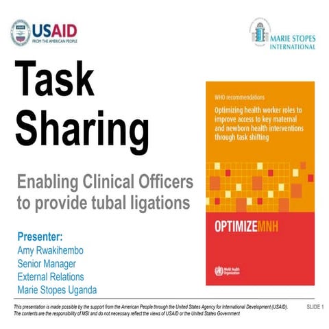 Amy rwakihembo task sharing uganda final | PPT