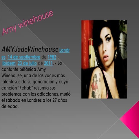 Amy winehouse | PPTX