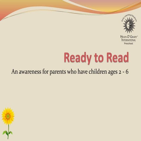 An awareness for parents who have children ages-2-6 | PPT