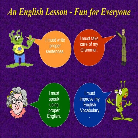 An English Lesson - Fun for Everyone | PPS