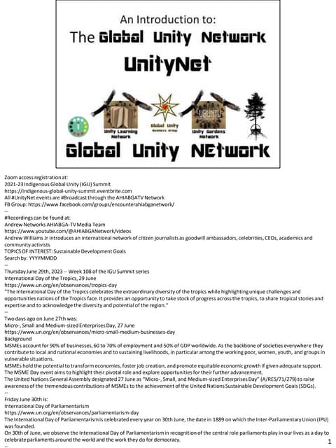 UnityNet Livingry Calendar 2025 (version 1.1) | PDF