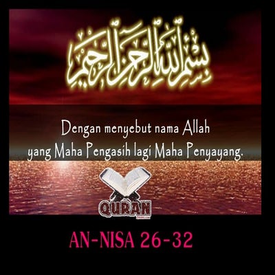 An nisa 26-32 | PPT