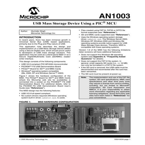 An1003 usb | PDF